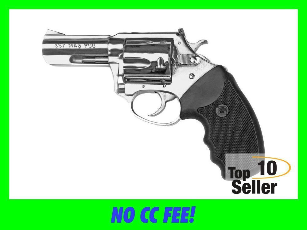 Charter Arms 73539 Mag Pug 357 5rd 3” Stainless Steel Barrel, Cylinder ...