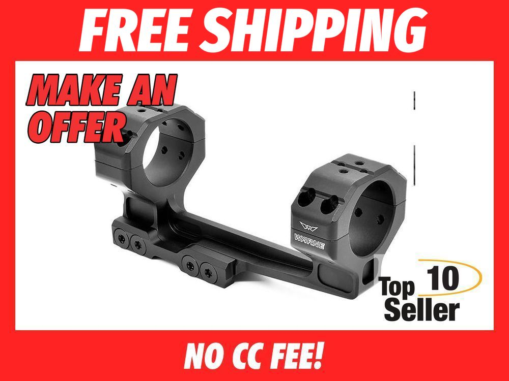 Warne 7818M Precision Cantilever Mount Scope Mount/Ring Combo Black ...