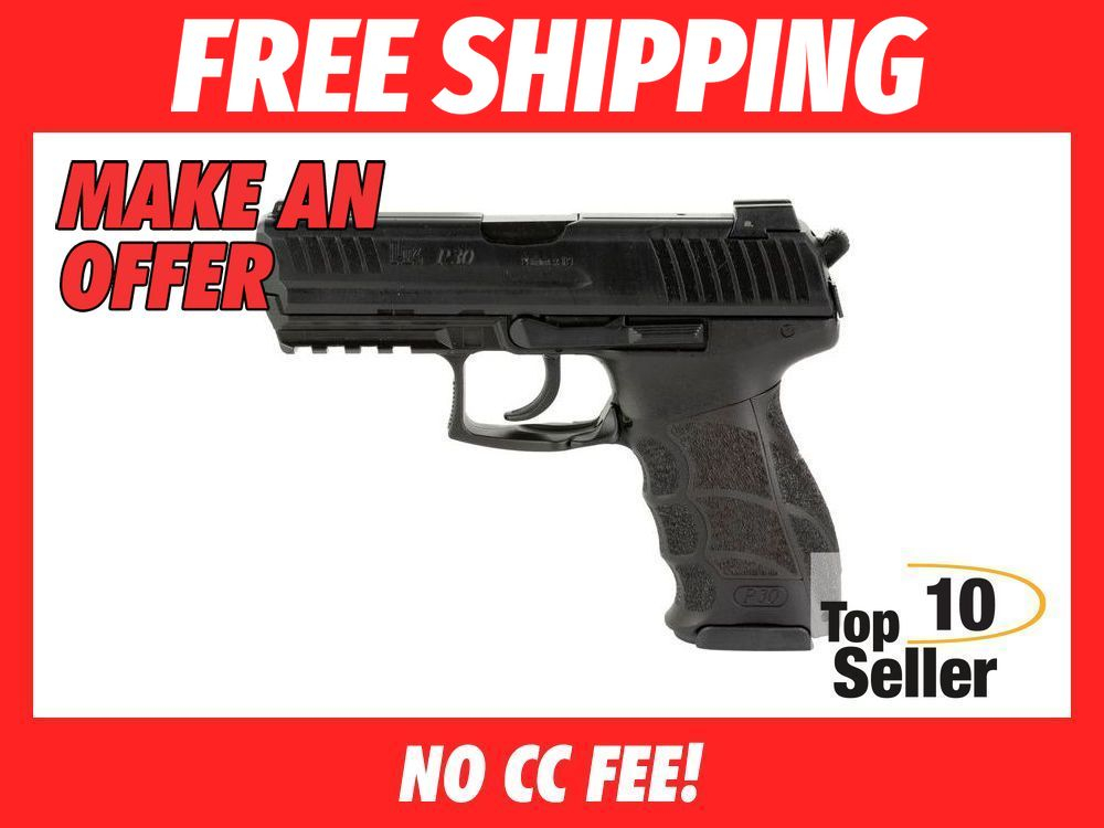 HK 81000110 P30 V3 9mm Luger 10+1, 3.85” Black Polygonal Rifled Barrel - Semi Auto Pistols at ...