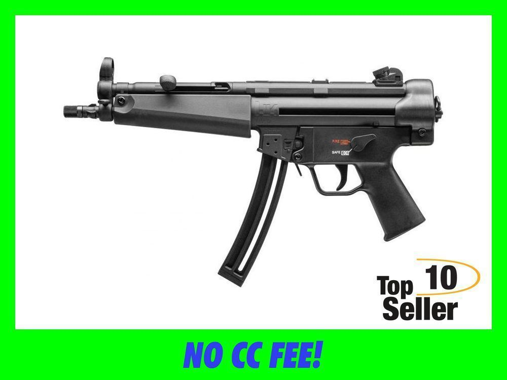 HK 81000471 MP5 22 LR 10+1 8.50” Black Barrel, Polymer Grip Right Hand ...