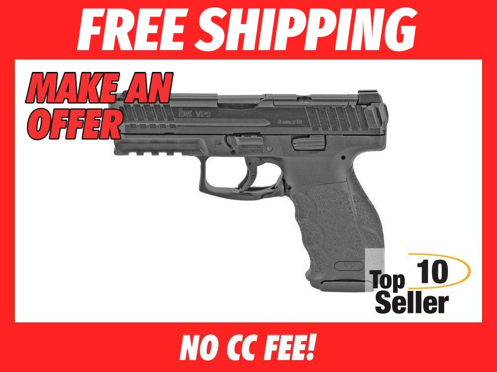 HK VP9 Optic Ready 9mm Pistol 4.09” 3-17rd mags Night Sights Heckler ...