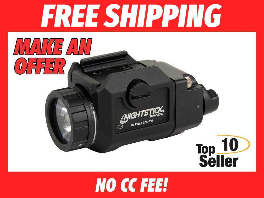 Nightstick TCM550XL Compact Weapon-Mounted Light Black Anodized 550... - Weapon Lights at ...