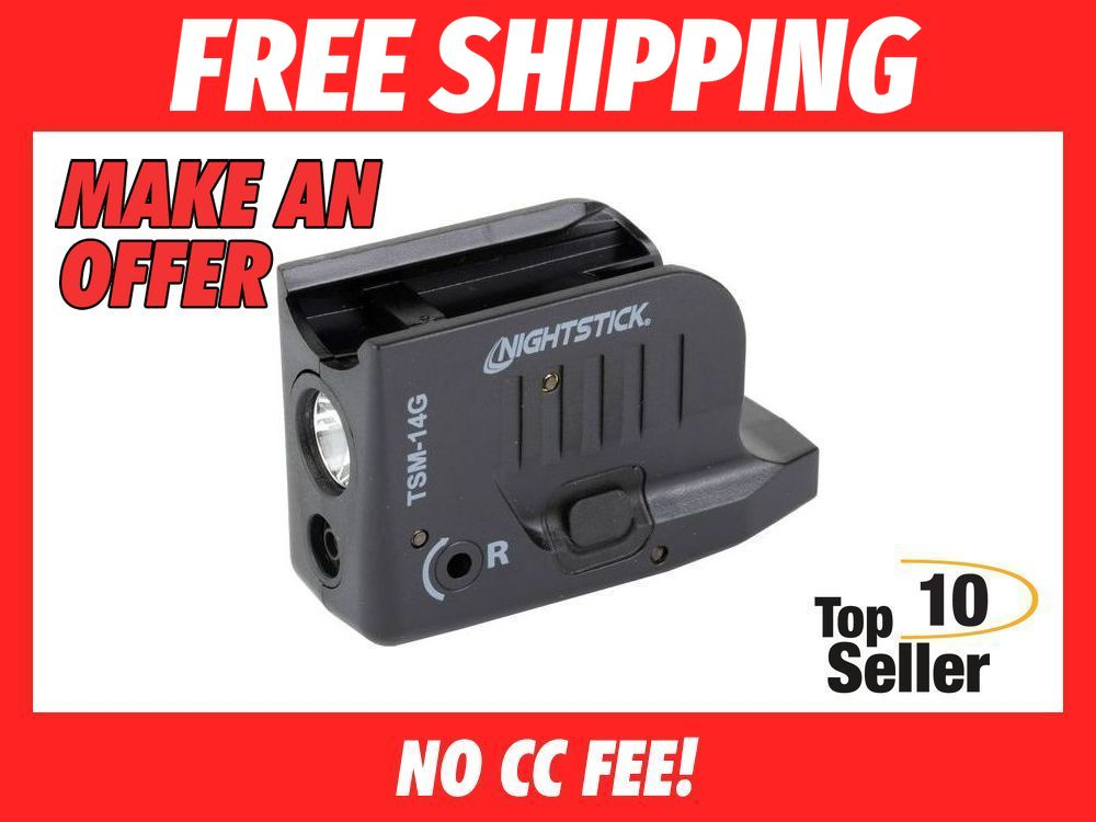 Subcompact Weapon Light w/Green Laser for Glock G43X MOS/G48 MOS ...