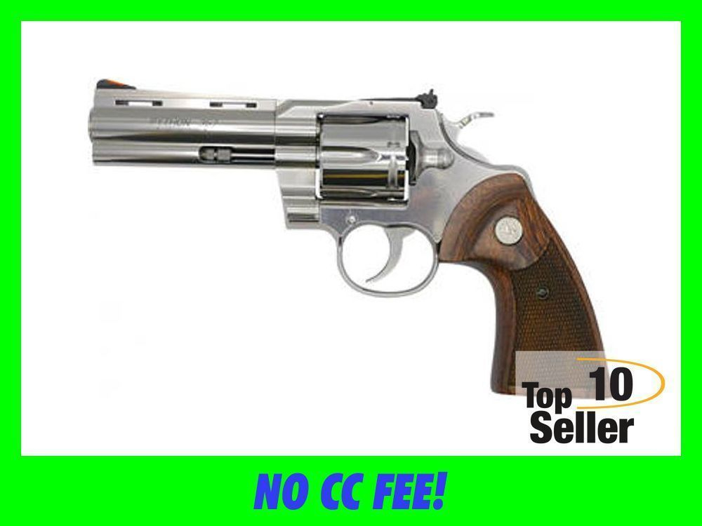 Colt Mfg PYTHONSP5WTS Python 357 Mag/38 Special 6 Shot 5” Stainless ...