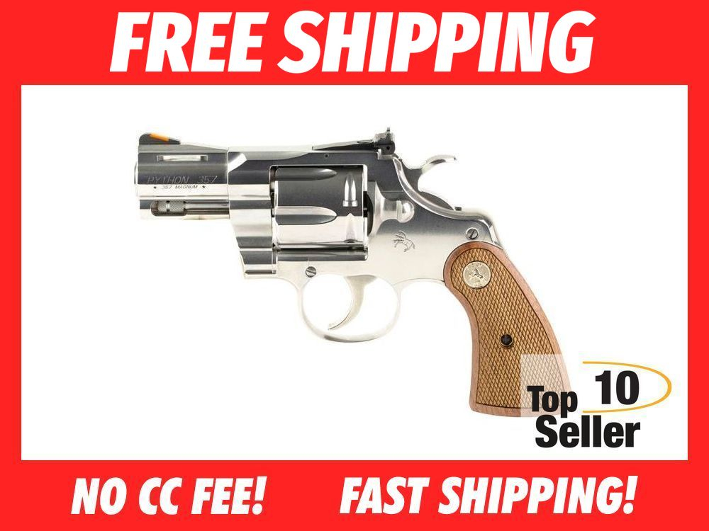 COLT PYTHON 357 MAGNUM 2.5" STAINLESS STEEL PYTHON-SP2WCTS RARE BRAND ...