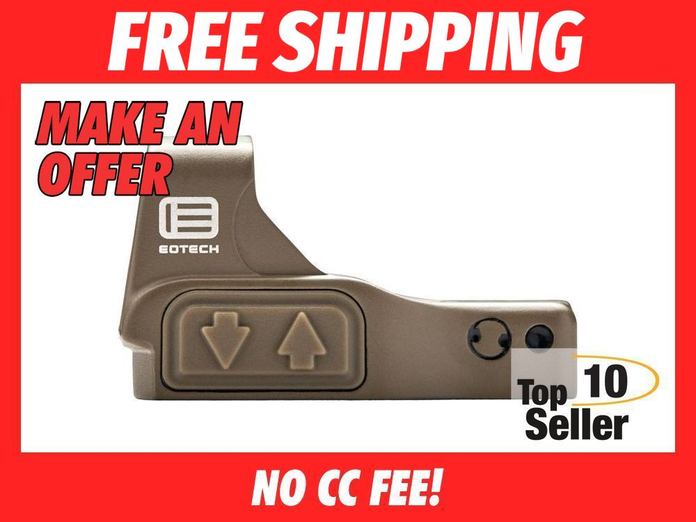 Eotech EFLX6RWTAN EFLX Mini Reflex Sight Tan 1 x 6 MOA Red Dot - Red ...