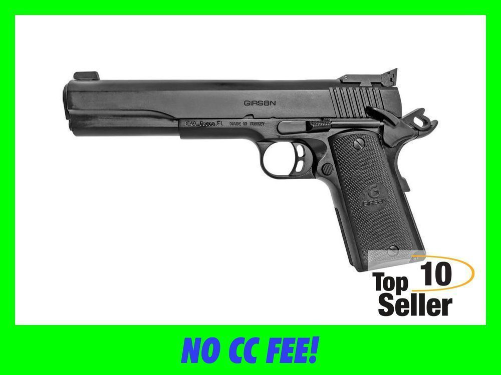 Girsan MC1911S Hunter Long Slide 1911 Pistol 10MM 8RD 6" RAIL Single ...