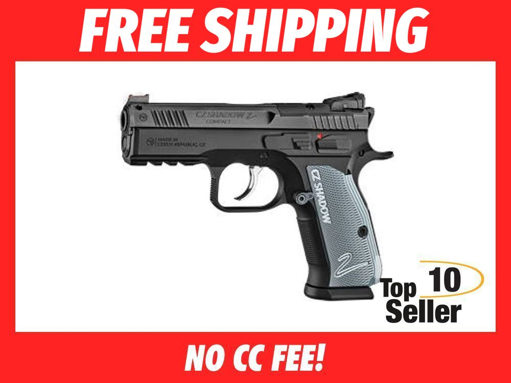 CZ Shadow 2 Compact 9mm 4" 15+1 Optic Ready CZ-USA 91252 Shadow2 White ...