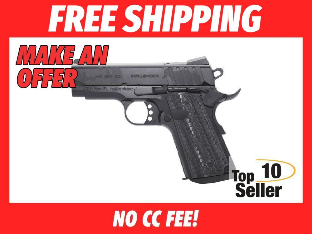 Girsan 391150 MC1911 SC Influencer Sub-Compact 9mm Luger 7+1 3 3.40 ...