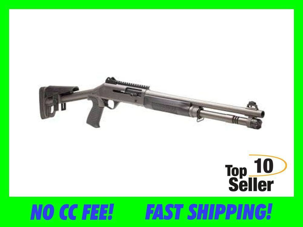 PANZER M4 TACTICAL 12 GAUGE SHOTGUN 18.5” W/ FIXED SKELETON STOCK ...