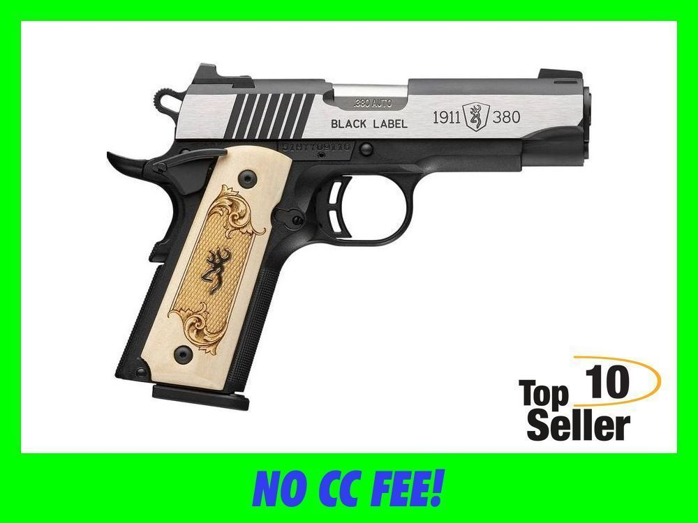Browning 051999492 1911-380 Compact Frame 380 ACP - Semi Auto Pistols ...