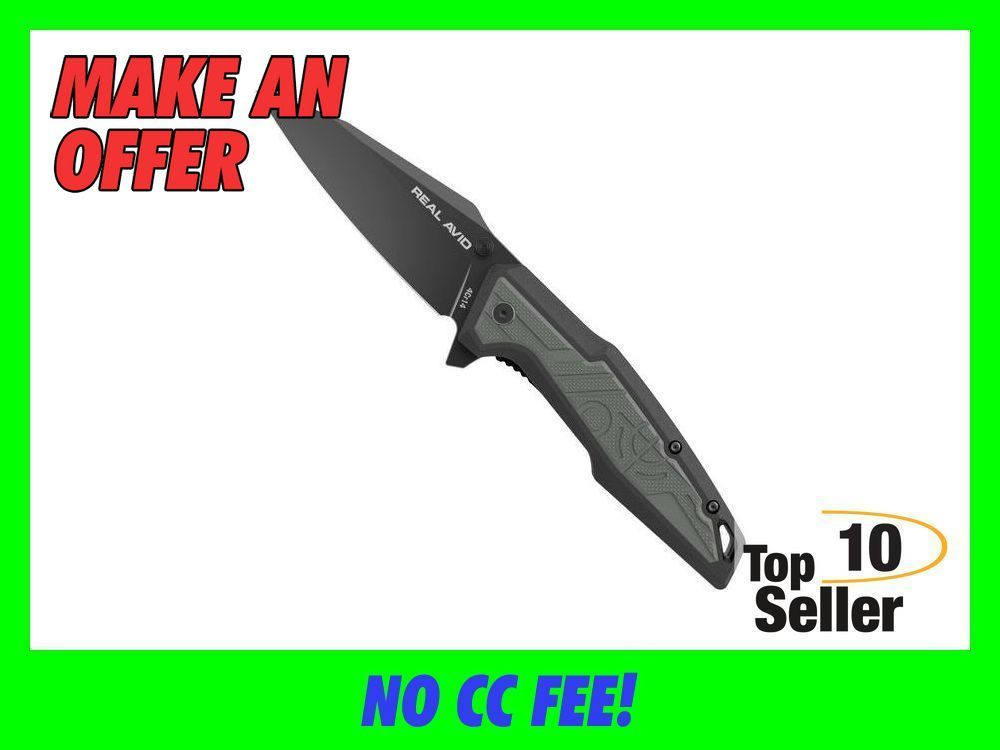 REAL AVID BORN READY GREEN MANUAL - Pocket Knives at GunBroker.com ...