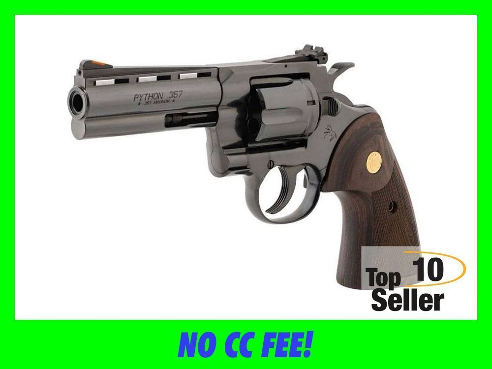 CLT PYTHON 357MAG 4.25 BLUED WOOD GRIPS BLEM - Revolvers at GunBroker ...