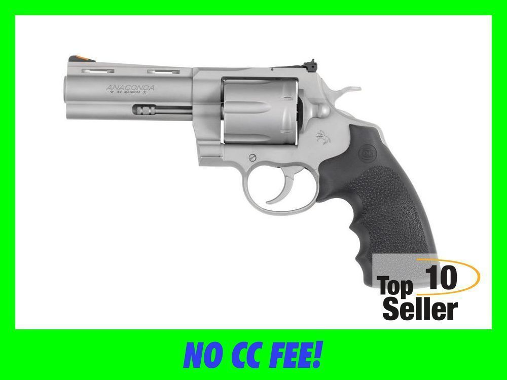 COLT ANACONDA .44MAG 4.25” MATTE SS ADJ SIGHT HOGUE GRIPS - Revolvers ...