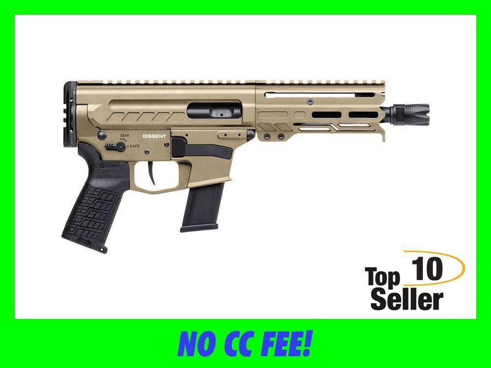 CMMG 45A4C0FCT Dissent MKG 45 ACP 13+1 6.50” Black Nitride Medium ...