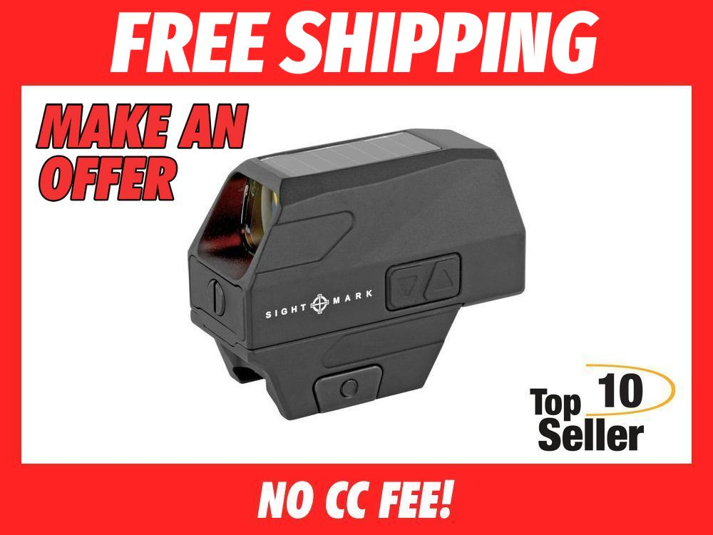 Sightmark SM26030 Volta Solar Red Dot Sight Matte Black 1 x 28 mm 2 MOA ...