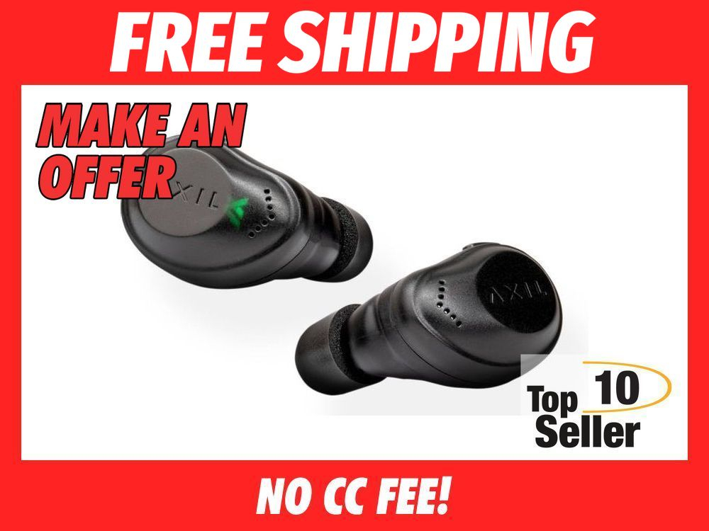 Axil LLC XCORR XCOR Tactical Earbuds 27-29 dB, In The Ear Black ...