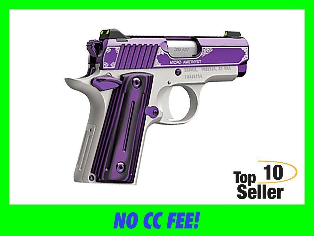Kimber Mfg.,inc 3300160 Micro Amethyst NS 380 ACP 7+1 2.75” purple PVD ...