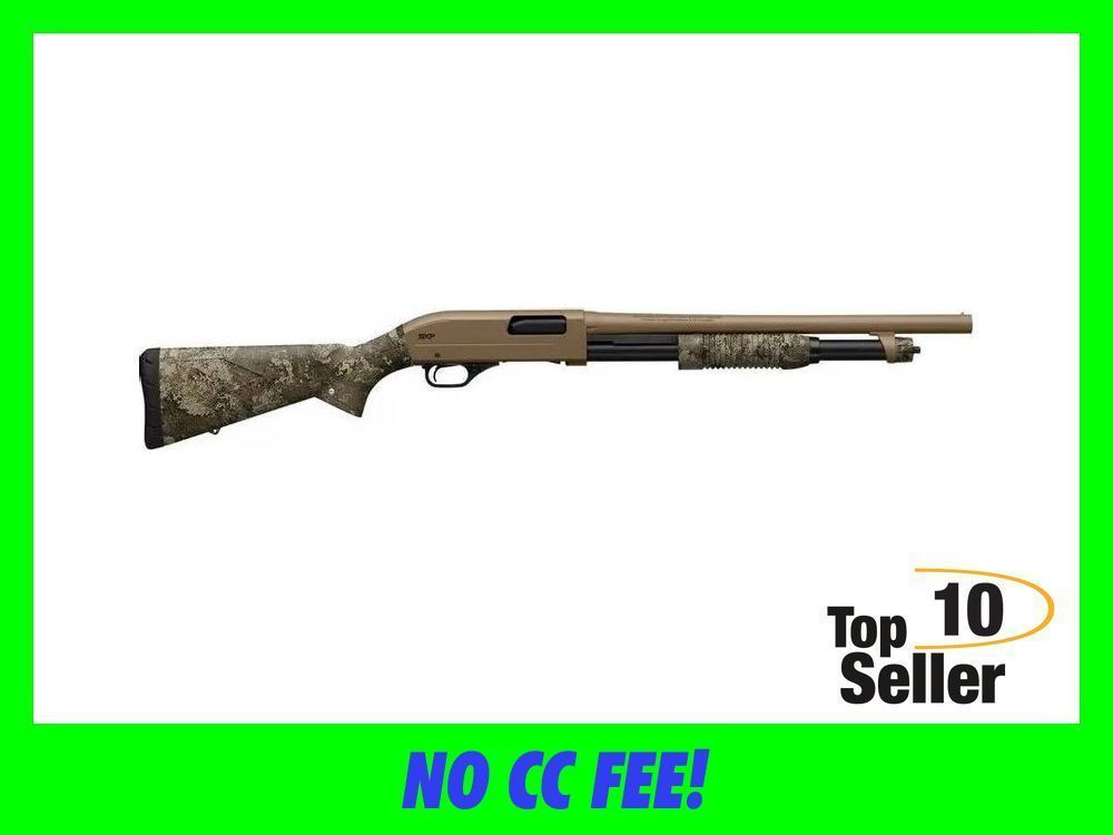 WINCHESTER SXP DEFENDER 12GA 18” 3” FDE/TRUE TIMBER STRATA - Pump ...
