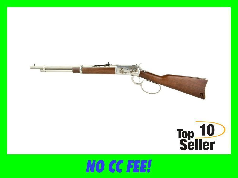 HERITAGE R92 38/357 LEVER 16” BBL STAINLESS HARDWOOD - Lever Action ...