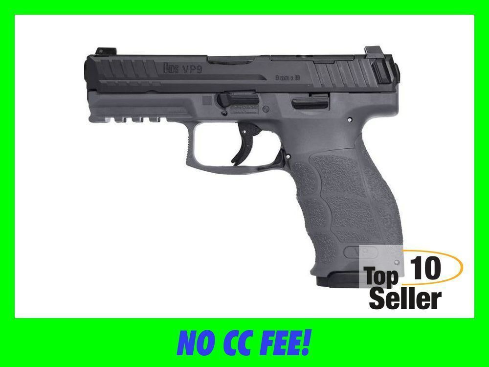 HK VP9 9MM OR 4.09 GREY 2 17RD - Semi Auto Pistols at GunBroker.com ...
