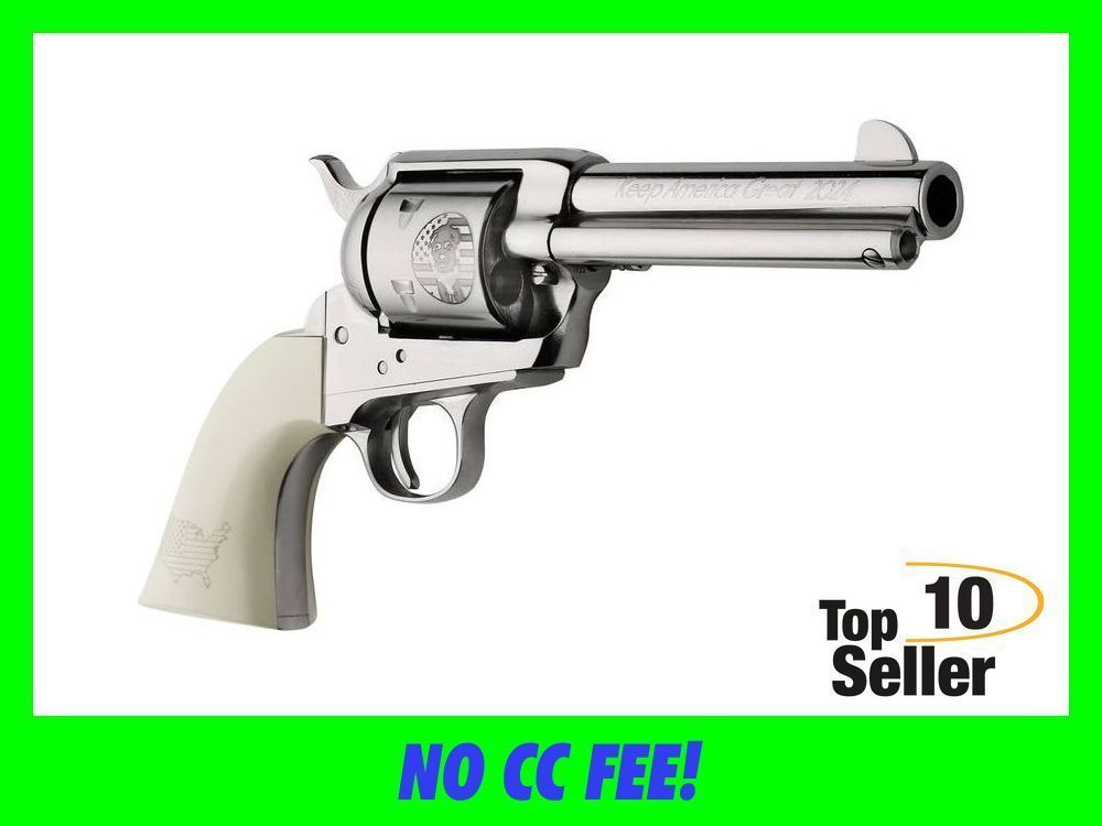 Pietta SA73131DTCYF 1873 Trump 45 Colt (Long Colt) 6rd 4.75” Nickel ...