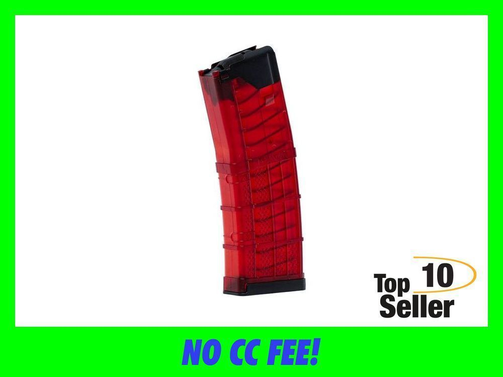 LANCER AR-15 MAG 223 REM 5.56 NATO 30RD MAGAZINE TRANSLUCENT RED ...