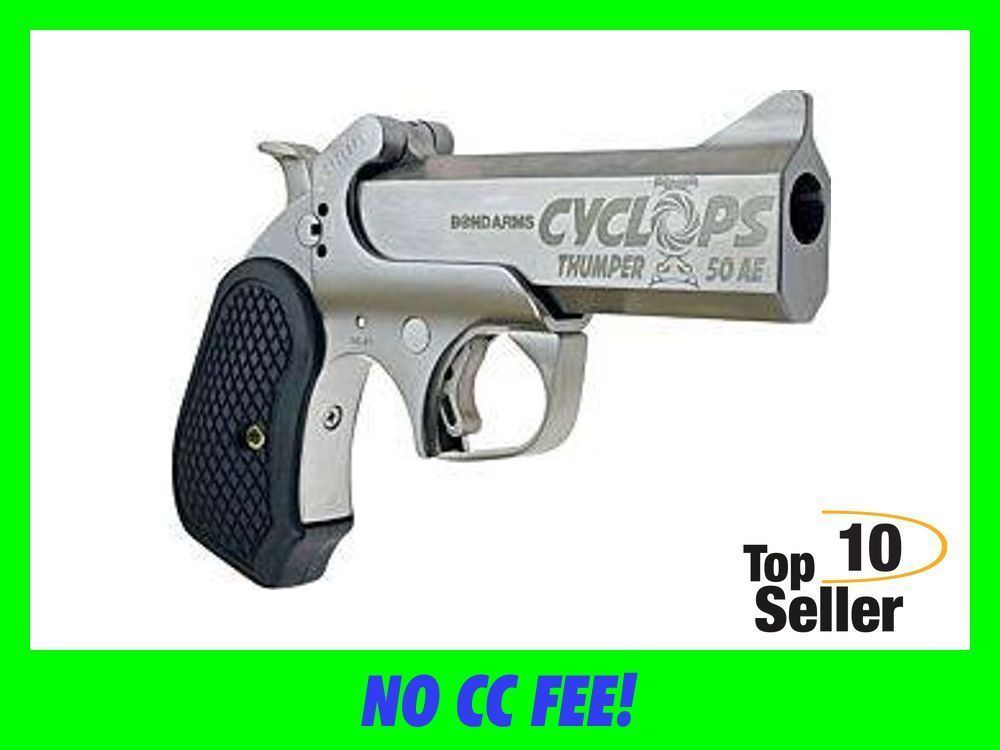BOND ARMS CYCLOPS .50AE SS 4.25” B6 EXTENDED GRIP - Semi Auto Pistols at GunBroker.com : 1115926938