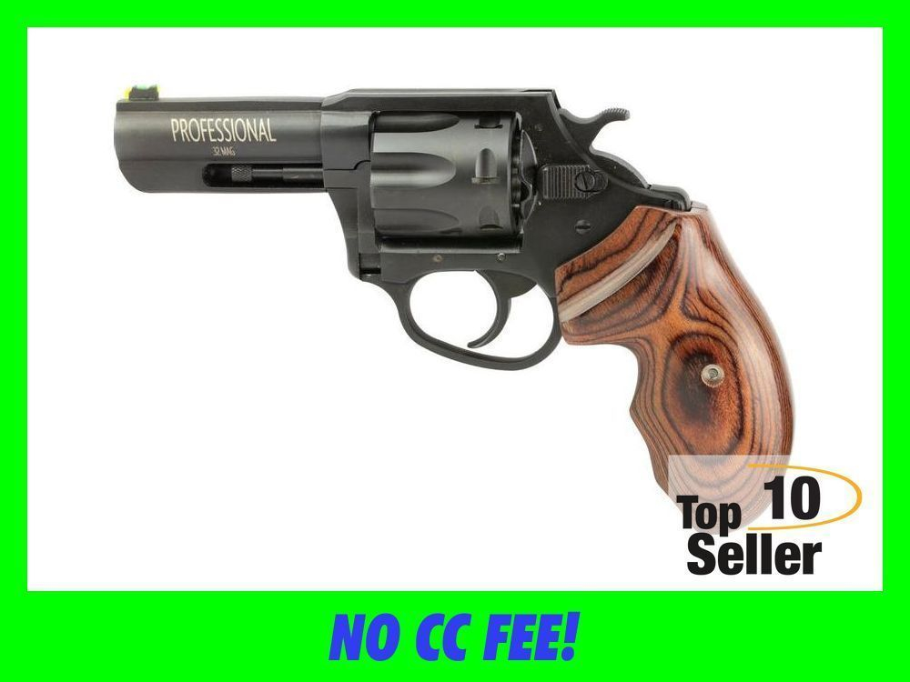 Charter Arms 63270 Professional 32 H&R Mag, 7 Shot 3” Black Nitride ...