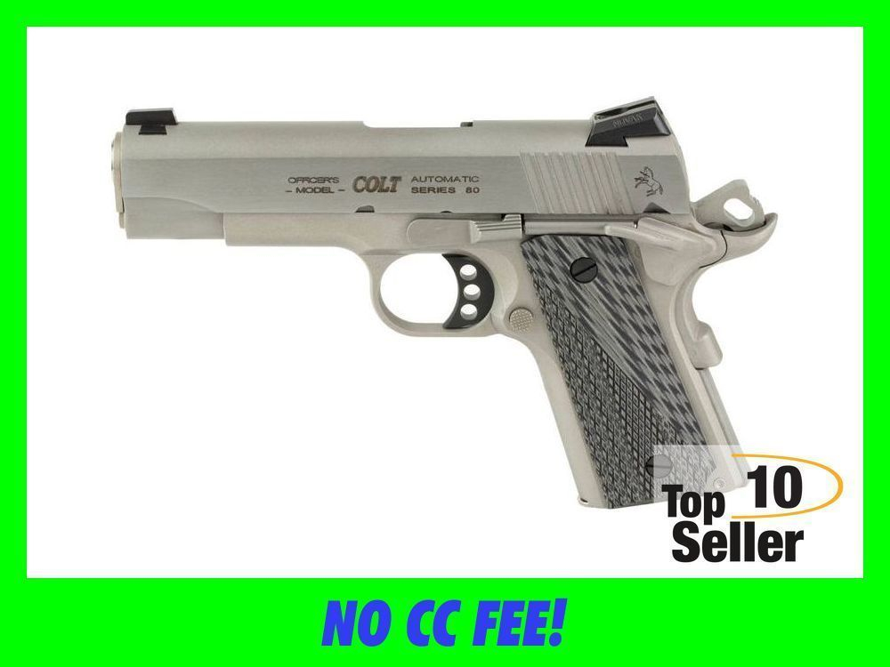 COLT LIGHTWEIGHT OFFICER 45ACP 4.25” 8-SH SS TWO TONE - Semi Auto ...