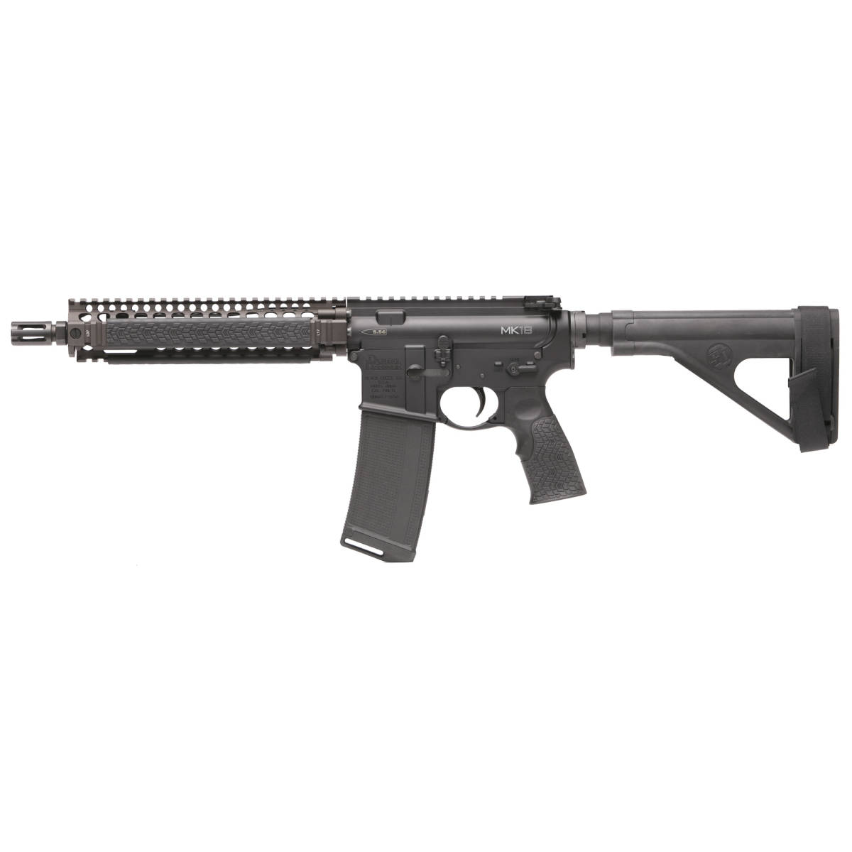 Daniel Defense DDM4 MK18 FDE 5.56 NATO .223 REM AR15 10.3" M-LOK SBA3 ...