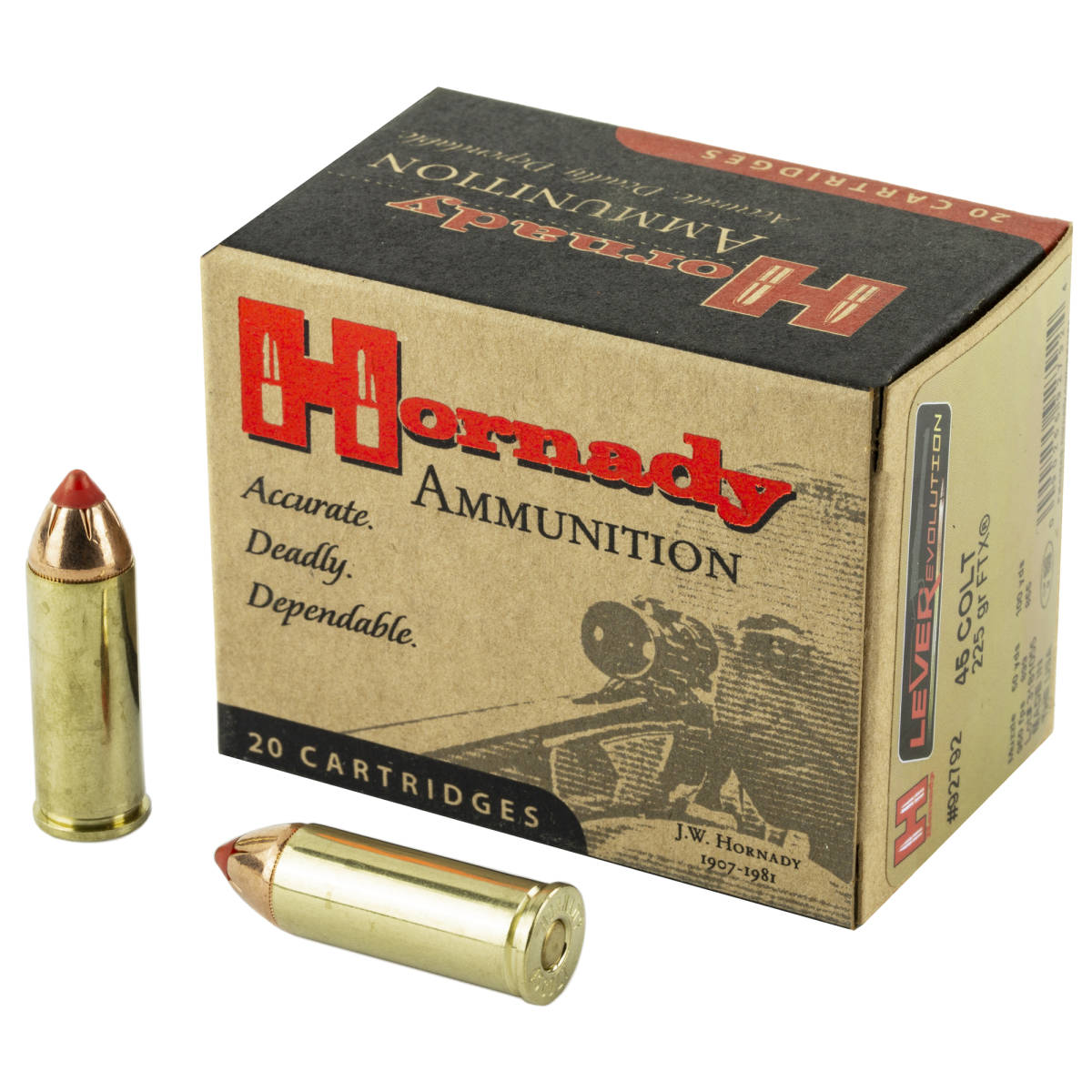 Hornady 92792 LEVERevolution 45Colt 225gr Flex Tip eXpanding 20 Per ...