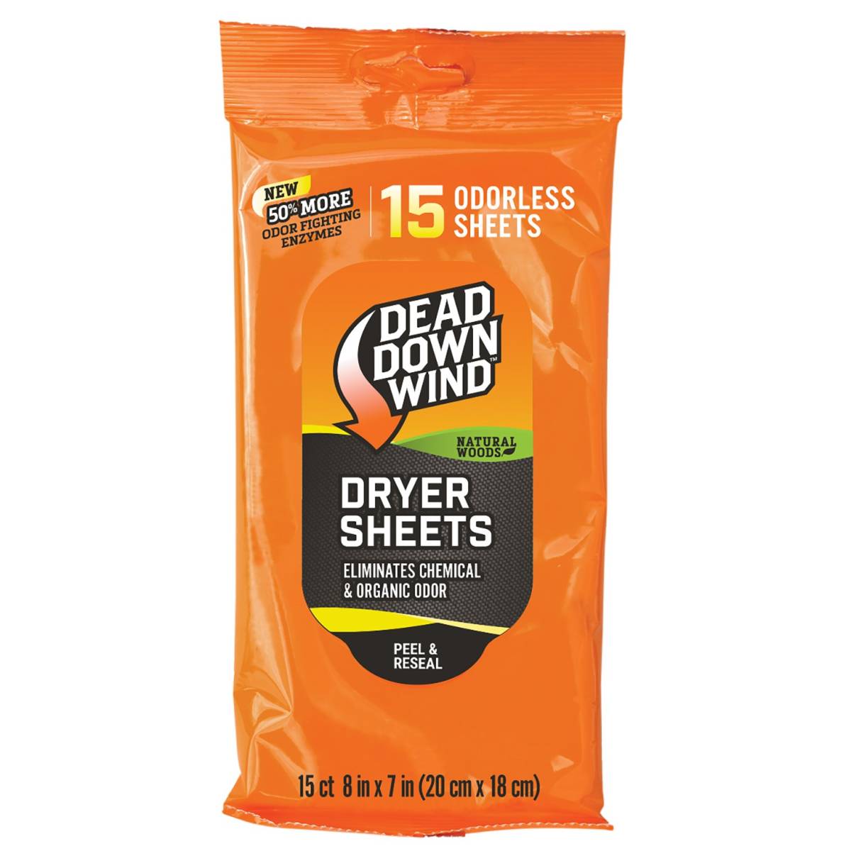 Dead Down Wind 11913 Dryer Sheets Cover Scent Natural Woods Sheet 15 ...