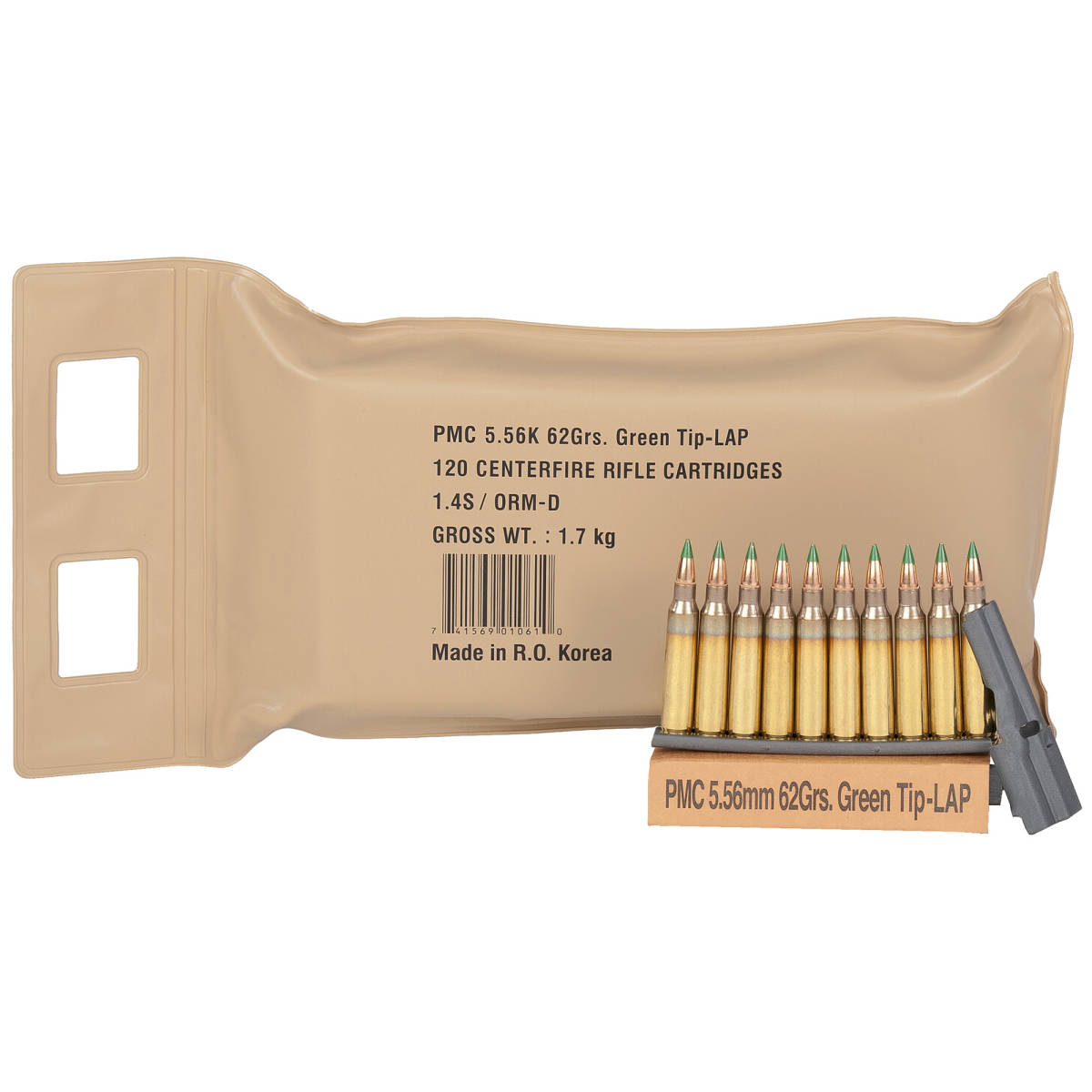 PMC 556(M55)BP X-Tac Battle Pack 5.56x45mmNATO 62gr Light Armor ...
