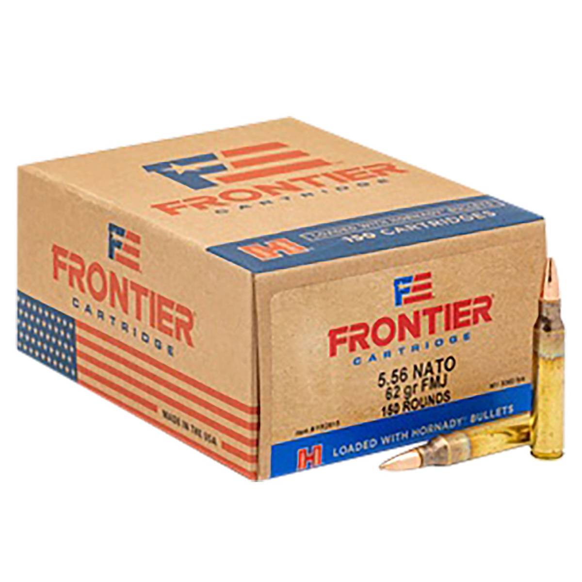 Frontier Cartridge FR2615 Military Grade Centerfire Rifle 5.56x45mmNATO ...