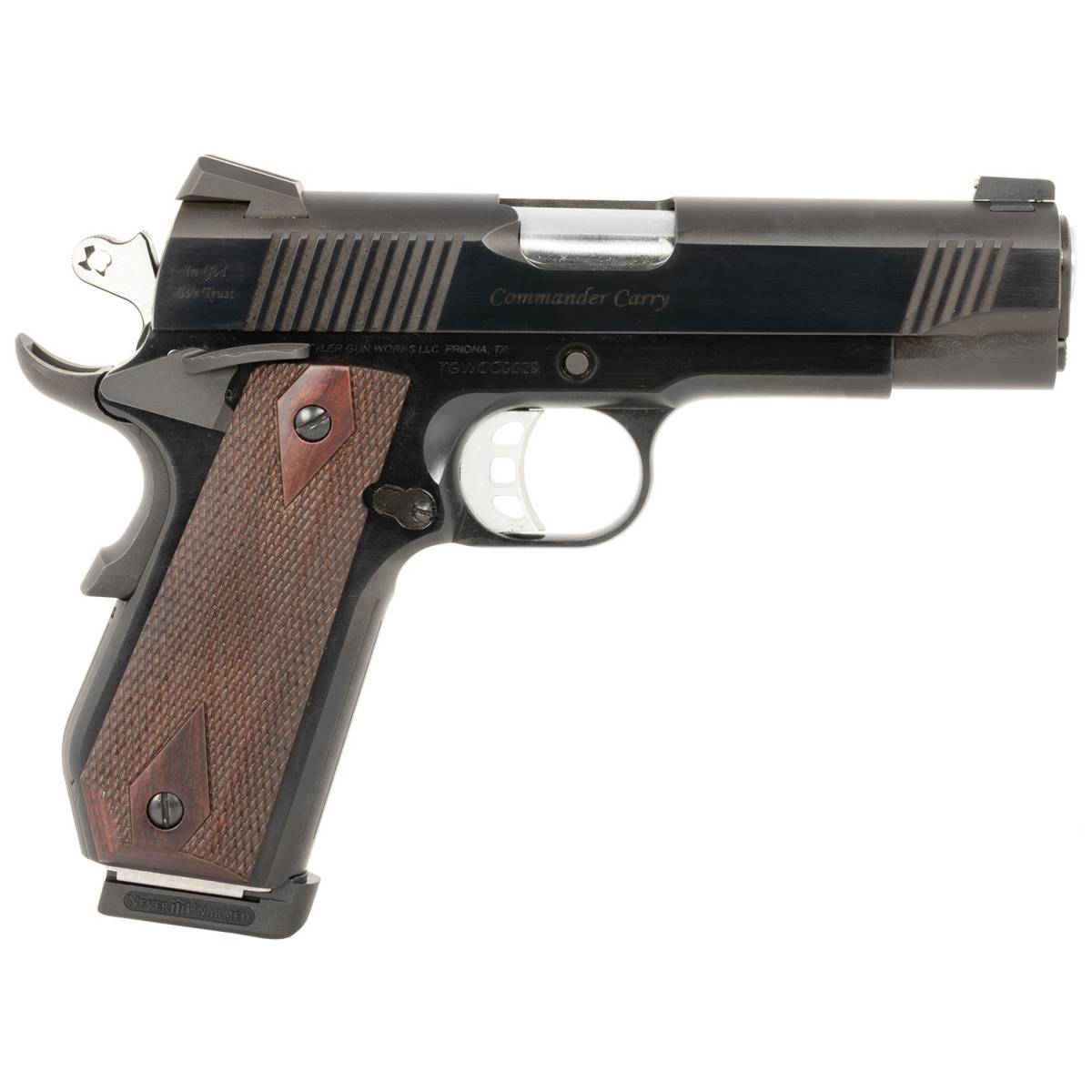 Tyler Gun Works TGWCMBL45 Custom 1911 Commander 45 ACP 7+1 4.25 ...
