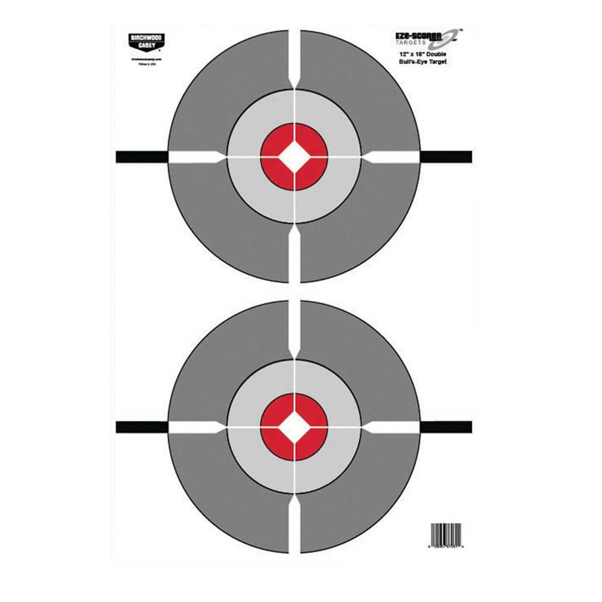 Birchwood Casey 37207 EZE-Scorer Double Bull’s-Eye Bullseye Paper ...
