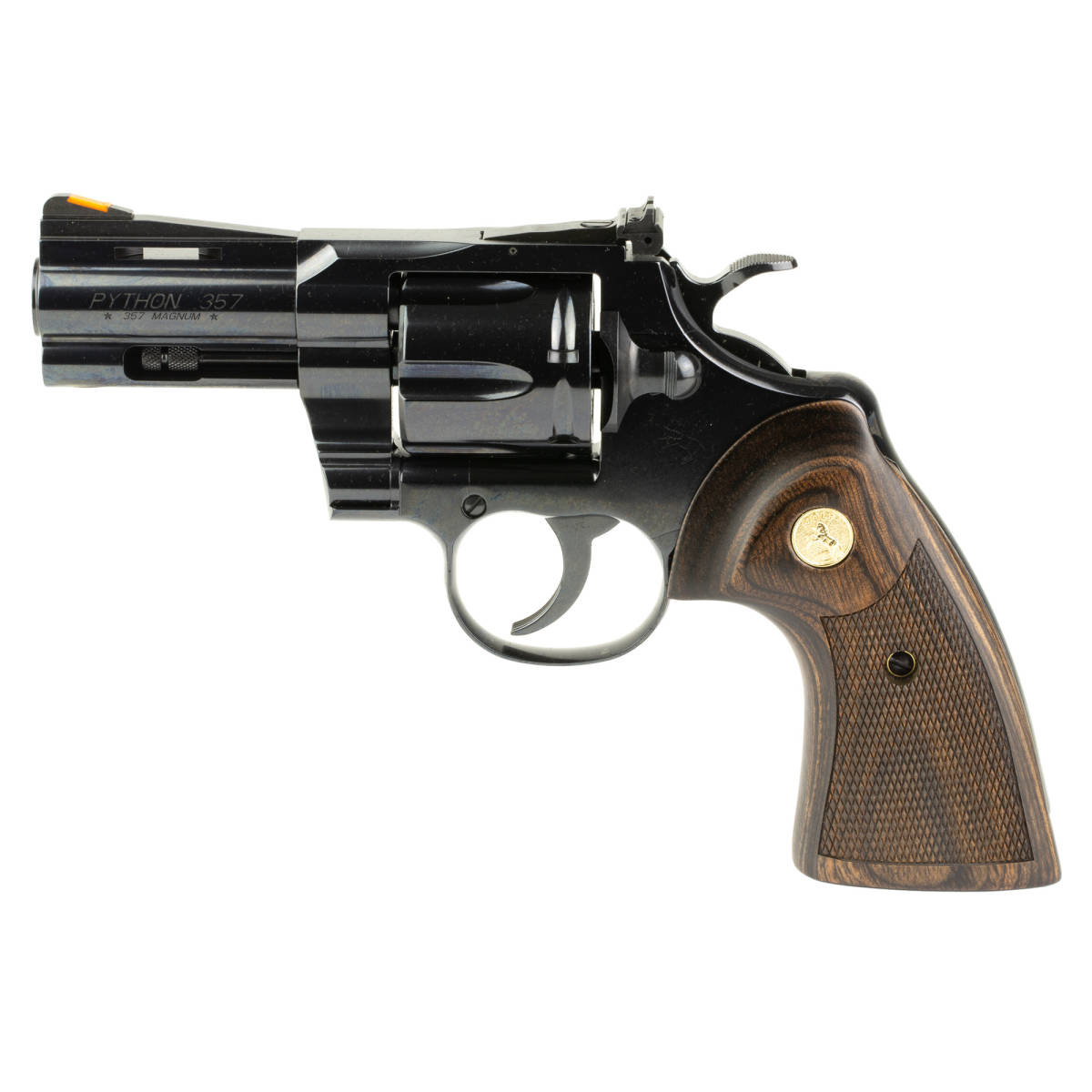 Colt Python Blued 357Mag PYTHON-BP3WTS - Revolvers at GunBroker.com ...