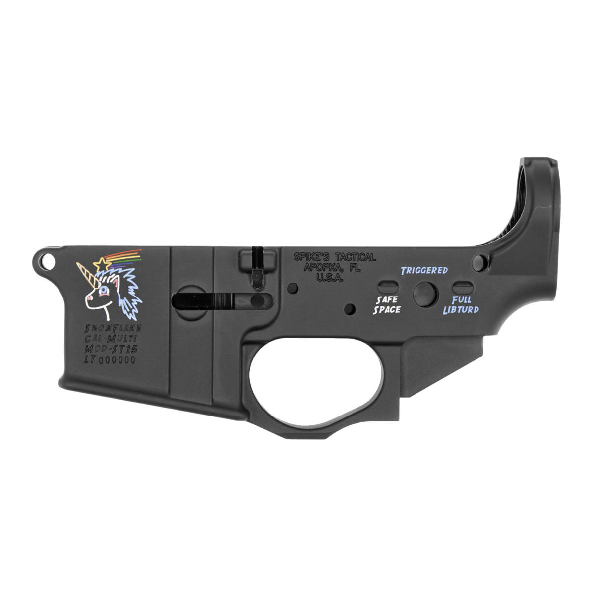 Spike's Tactical AR-15 SNOWFLAKE Stripped Lower COLOR FILLED - Semi ...