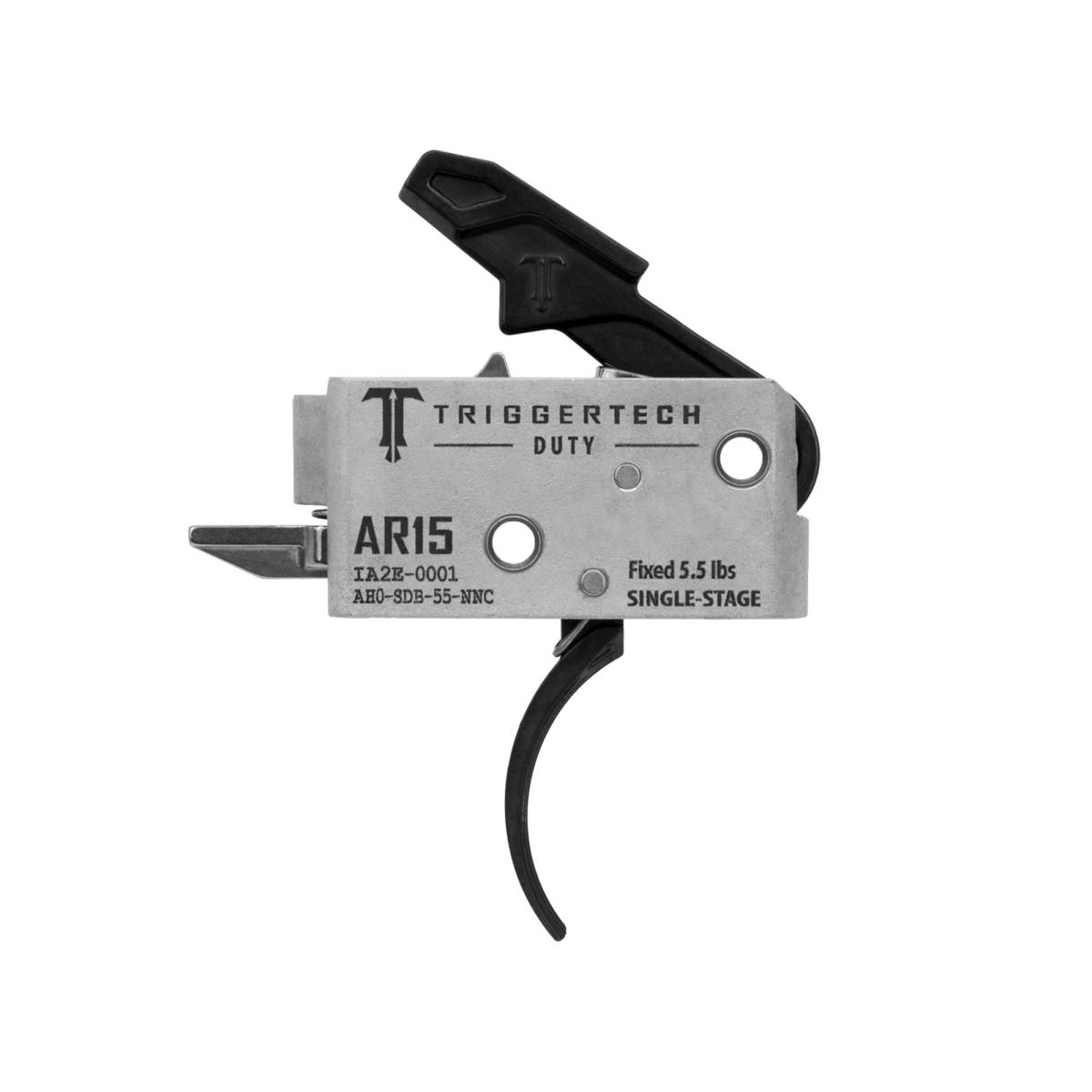 TriggerTech AH0SDB55NNC Duty Mil-Spec Single-Stage Curved 5.5 lbs Draw ...